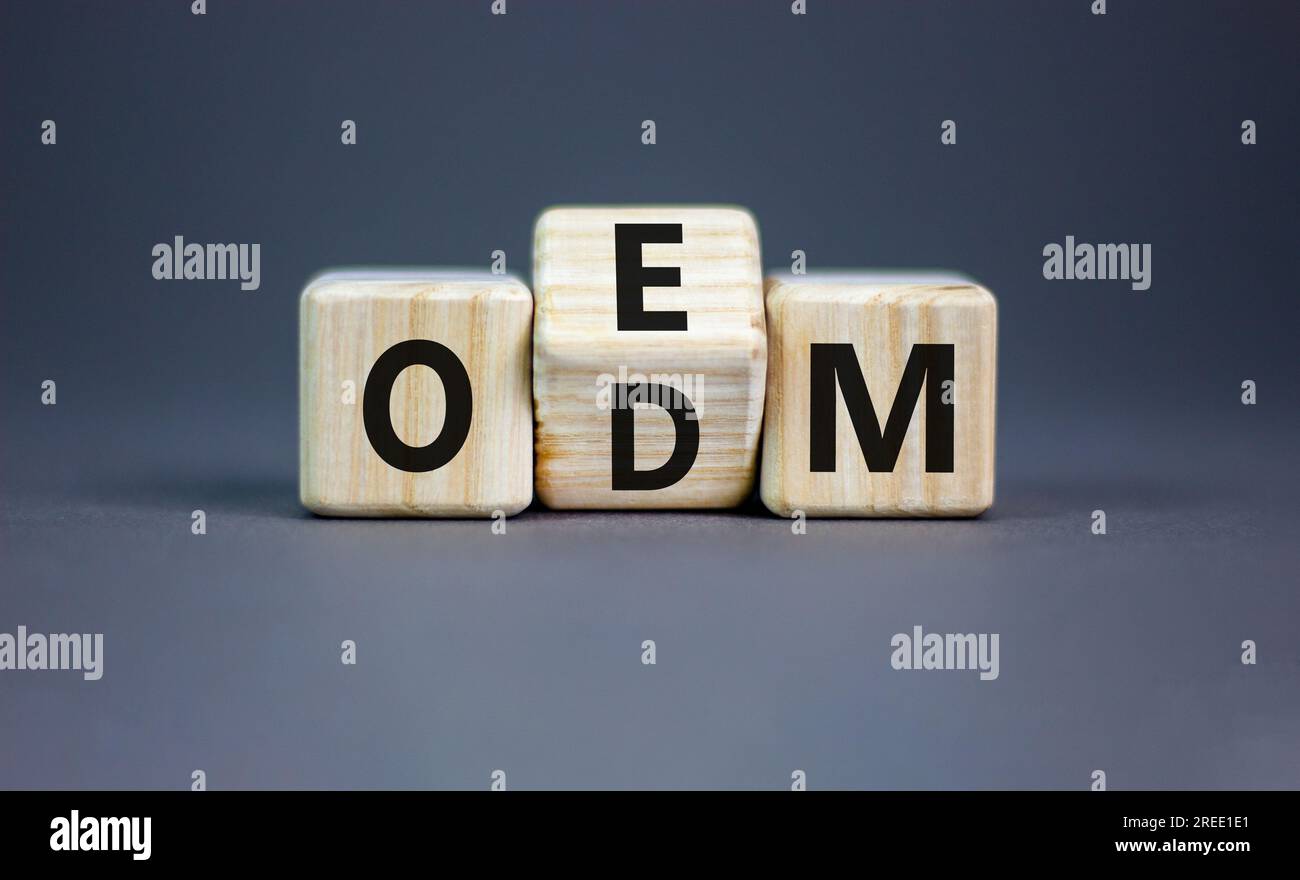 OEM or ODM symbol. Concept word OEM ODM original design equipment ...