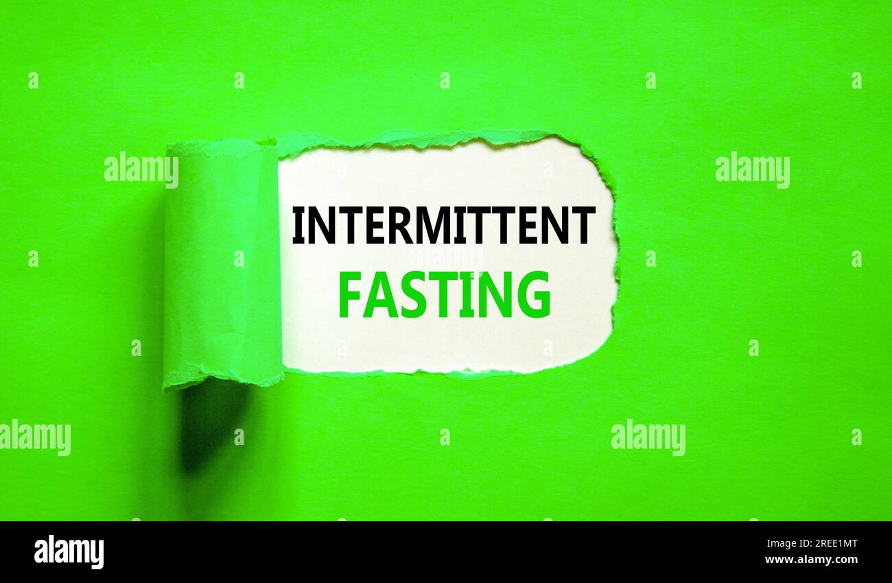 Intermittent fasting symbol. Concept words Intermittent fasting on ...