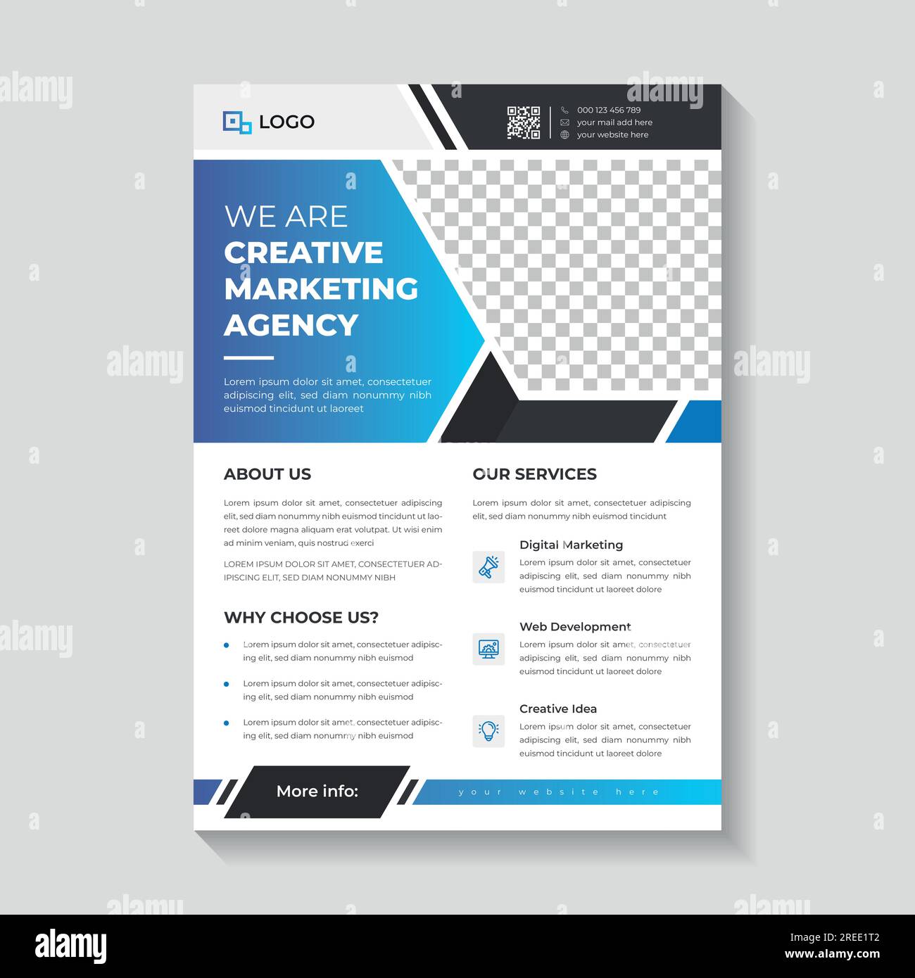 Business Flyer Corporate Flyer Template Geometric shape Flyer Circle ...