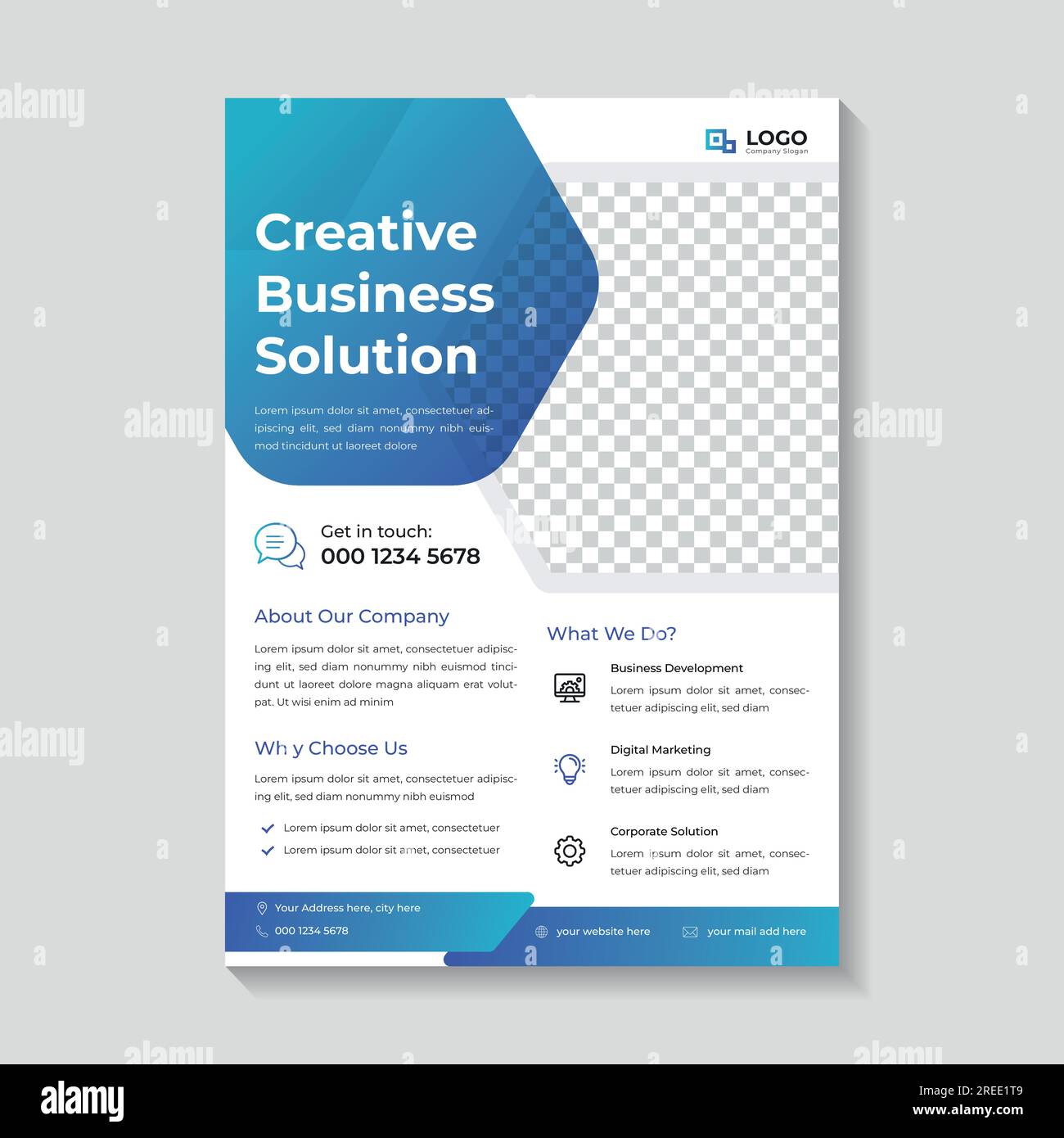 Corporate business multipurpose flyer template design. business ...
