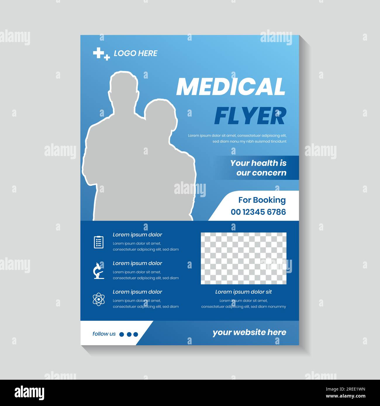 Medical flyer template poster Stock Vector Image & Art - Alamy