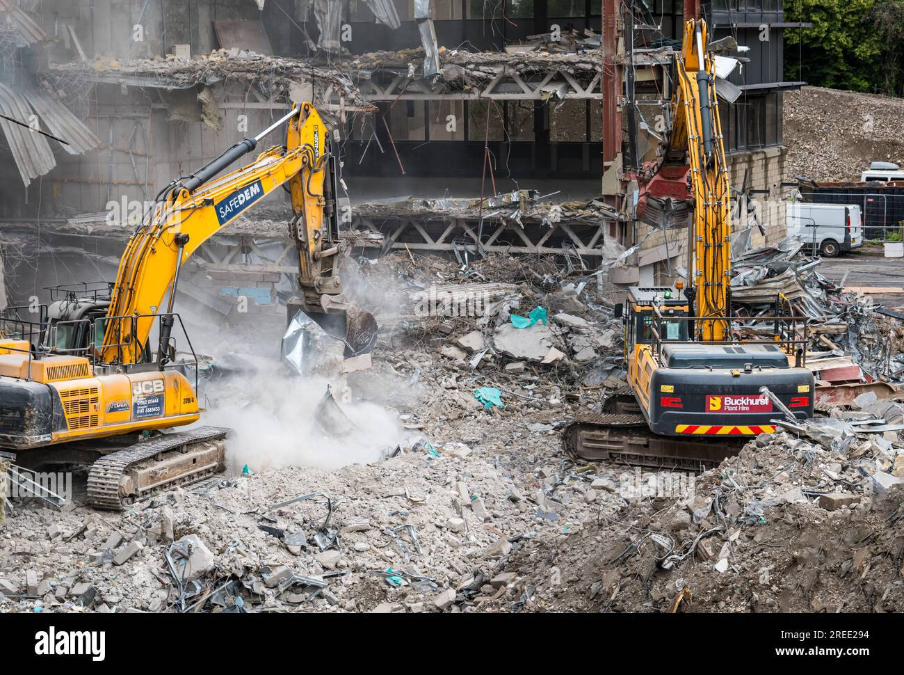 Former Royal Bank of Scotland building demolition for new development ...
