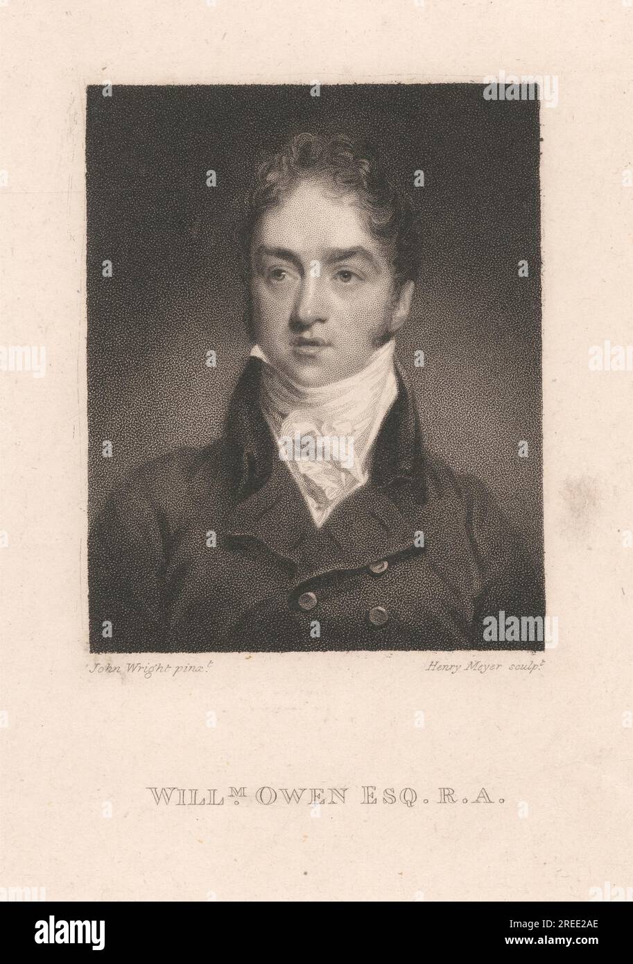 William Owen, Esq. R.A. by Henry Hoppner Meyer Stock Photo - Alamy