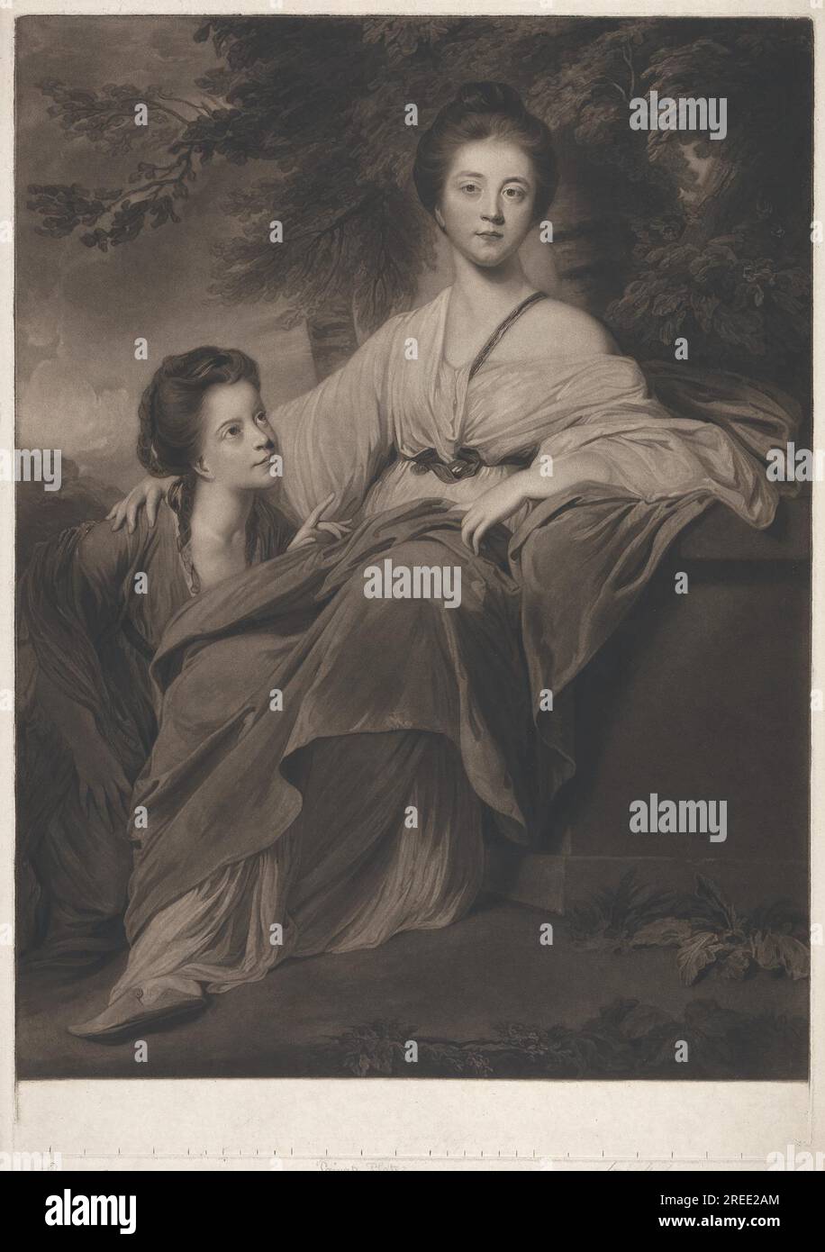 Lady Elizabeth and Lady Henrietta Montagu 1812 by Henry Hoppner Meyer ...