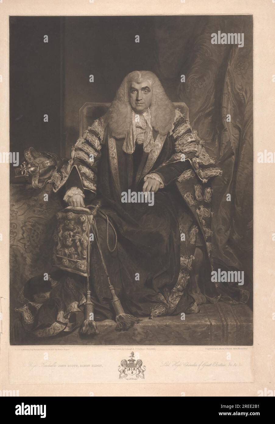 John Scott, 1st Earl of Eldon 1813 by Henry Hoppner Meyer Stock Photo ...