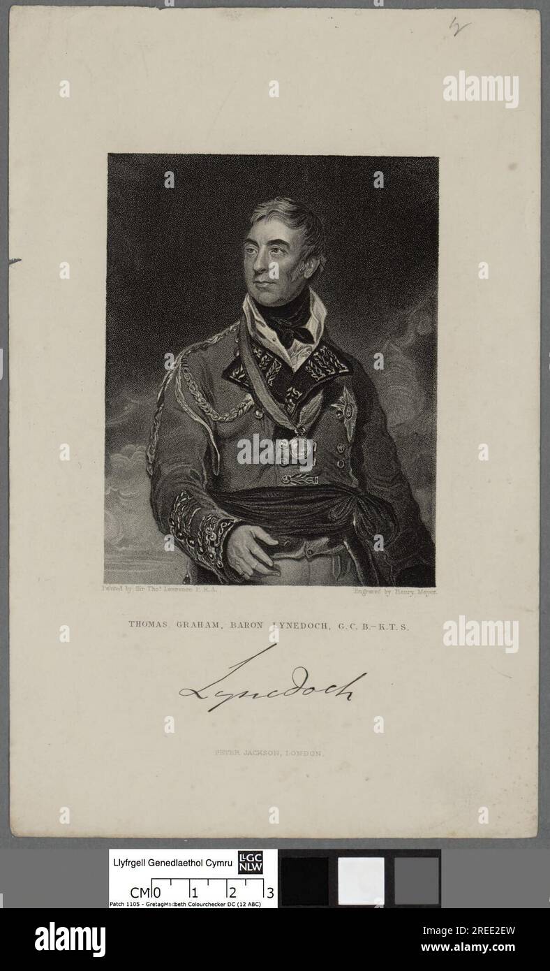Thomas Graham, Baron Lynedoch, G.C.B.-K.T.S circa 1813 by Henry Hoppner ...
