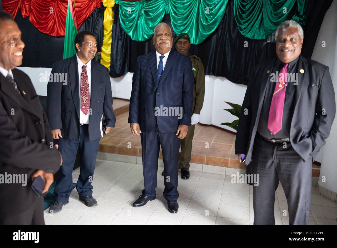 Port Vila, Vanuatu. 26th July, 2023. Vanuatu President Nikenike ...