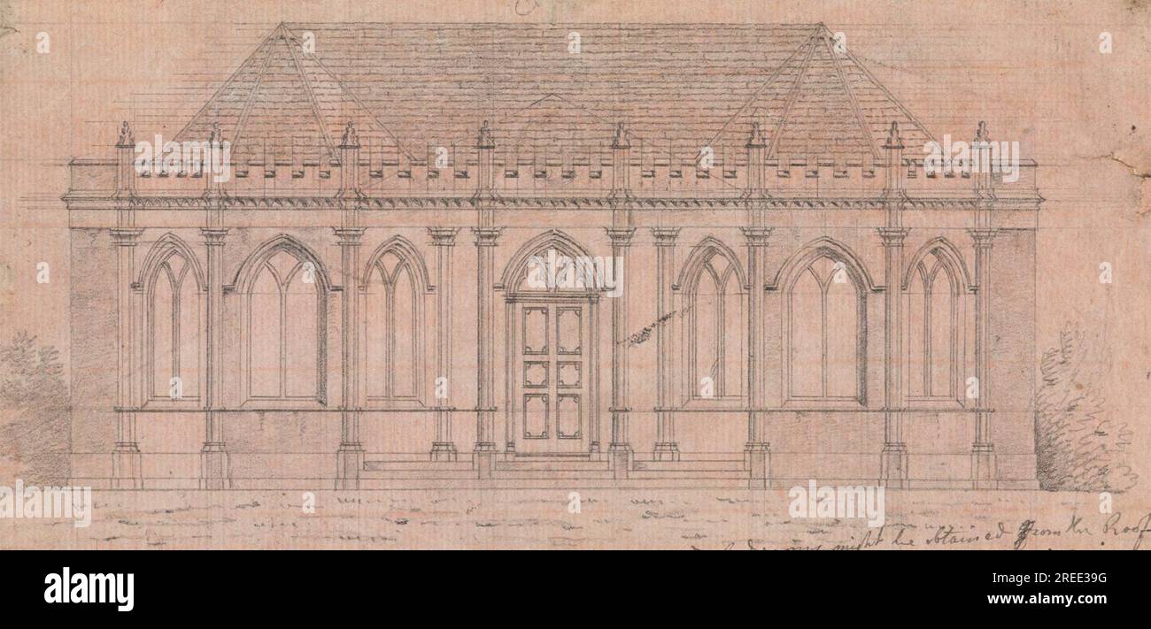 Preparatory drawing for Design 20, Plate 18 of A Collection of Designs ...
