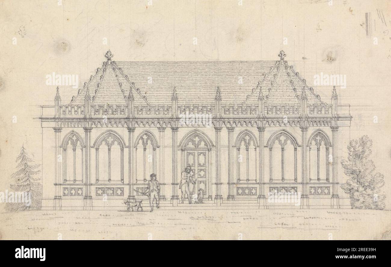 Preparatory drawing for Design 19, Plate 17 of A Collection of Designs ...