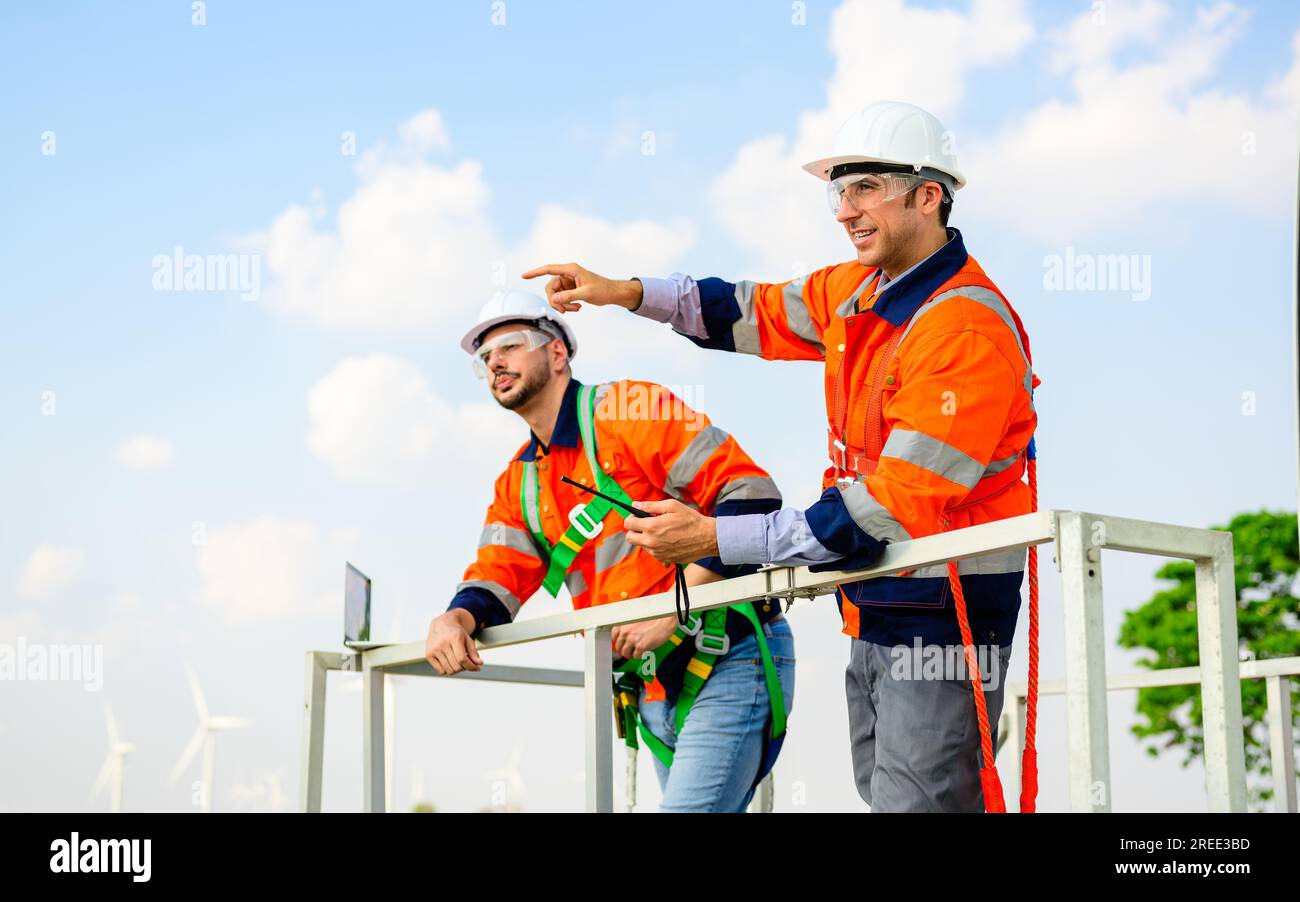 Engineer working with confident. Worker outdoor working. Mega project ...