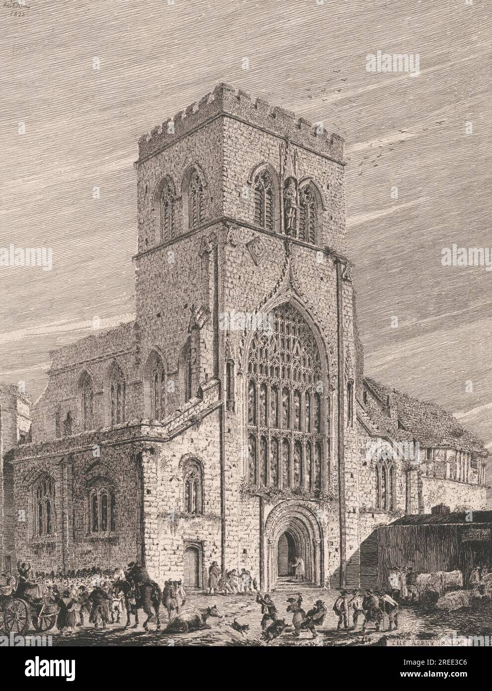 The Abbey Church, Shrewsbury by Edward Pryce Owen Stock Photo - Alamy