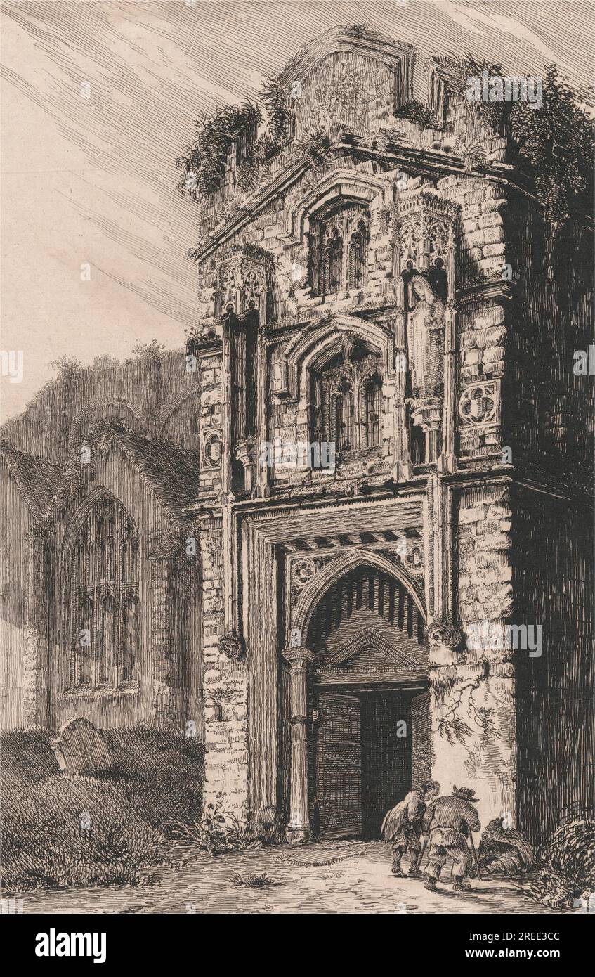 The North Porch of the Abbey by Edward Pryce Owen Stock Photo - Alamy