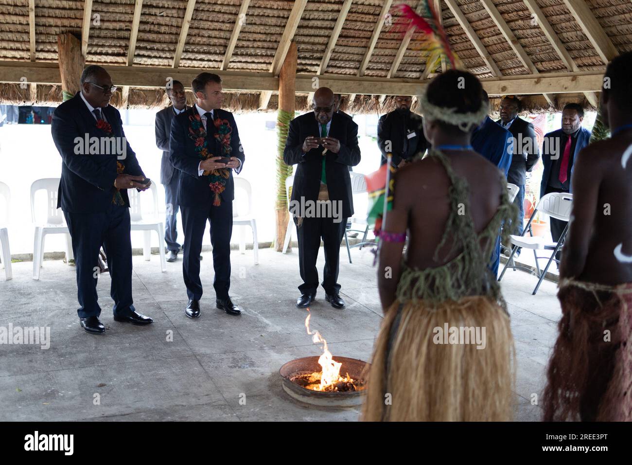 Port Vila, Vanuatu. 27th July, 2023. Vanuatu's Prime Minister Ishmael ...
