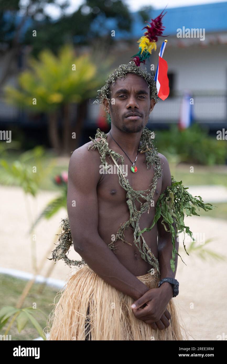 Port Vila, Vanuatu. 27th July, 2023. People dress in traditional ...