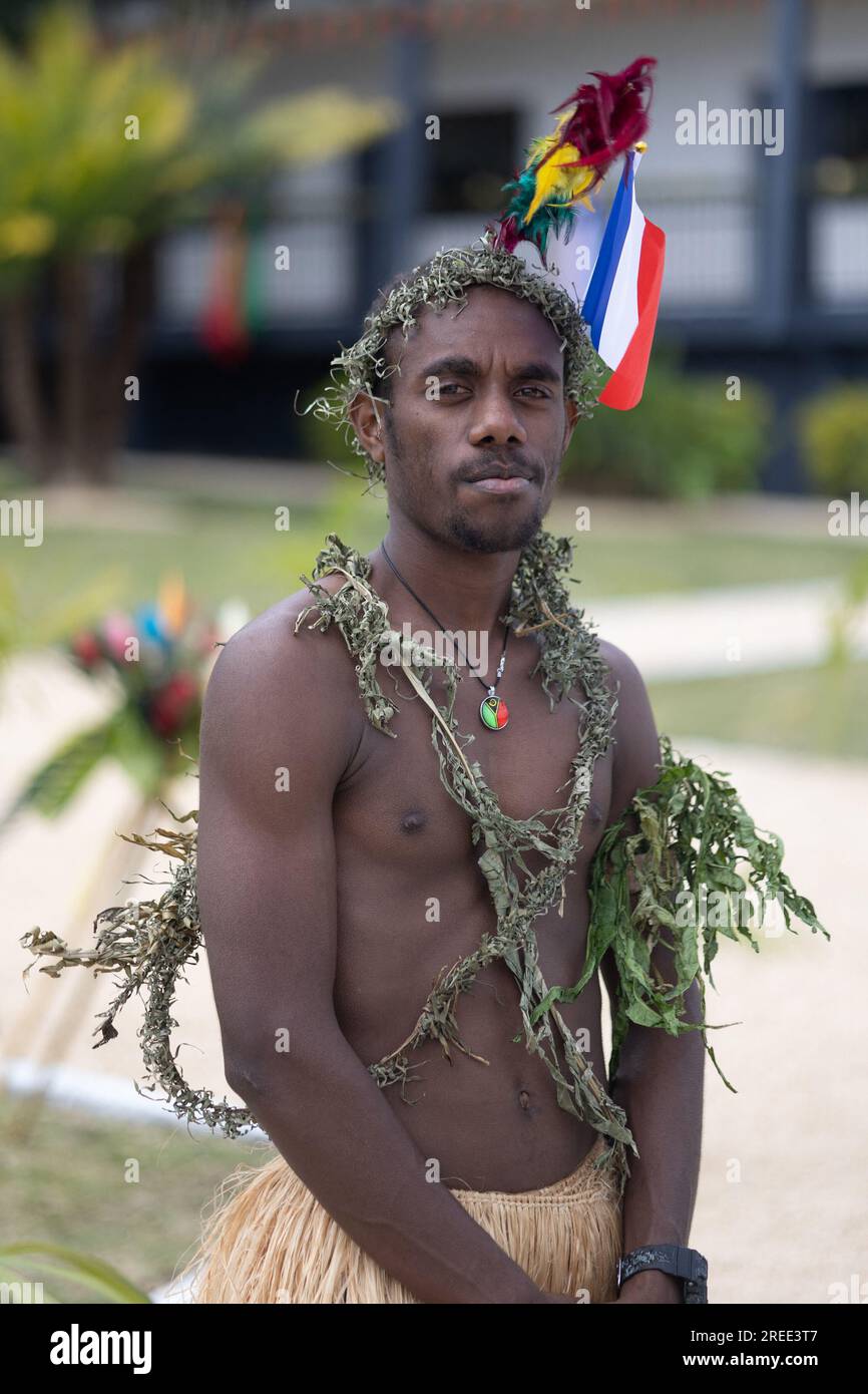 Port Vila, Vanuatu. 27th July, 2023. People dress in traditional ...