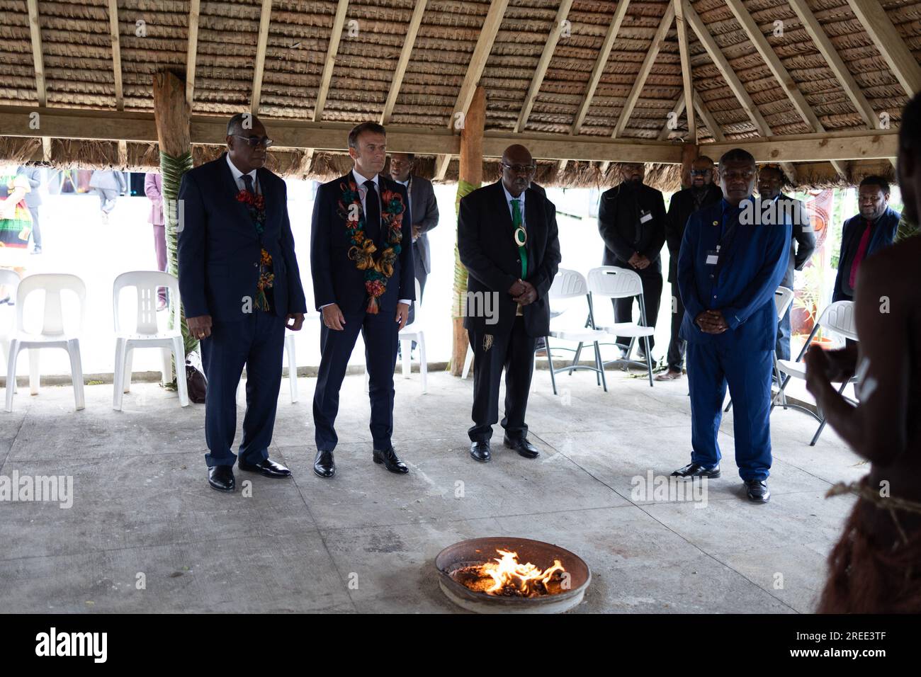 Port Vila, Vanuatu. 27th July, 2023. Vanuatu's Prime Minister Ishmael ...