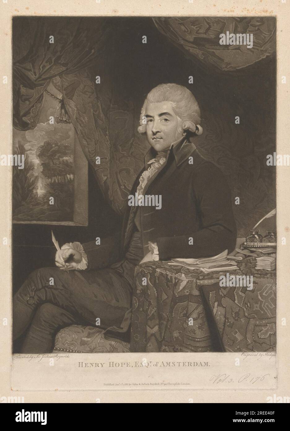 Henry Hope Esq. of Amsterdam 1788 by Charles Howard Hodges Stock Photo ...