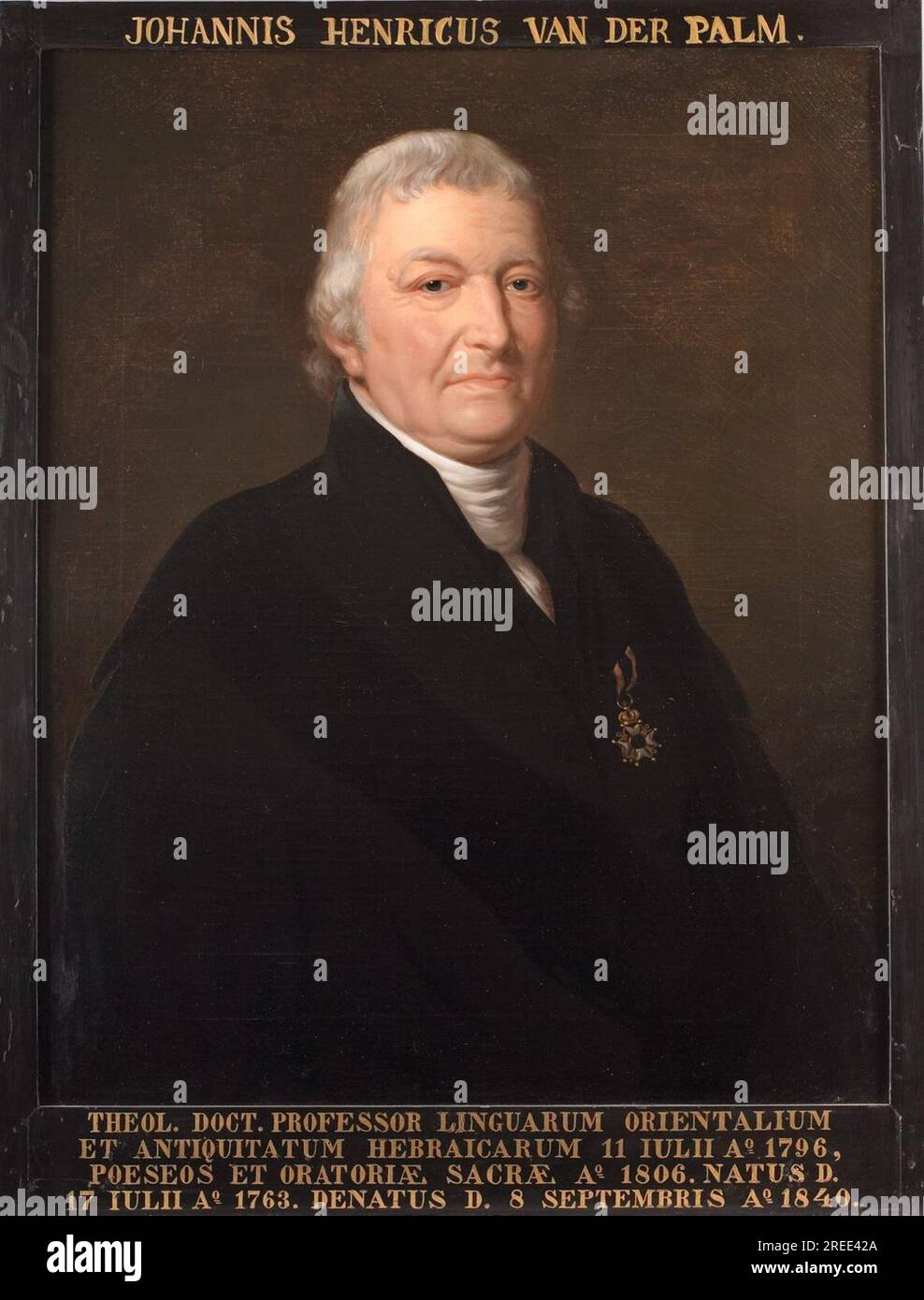 Portret van Johan Hendrik van der Palm, hoogleraar Oosterse Talen en ...