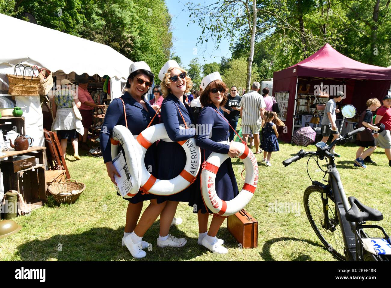 Ladies dressed in 1940s style for reenactment event The Ironbridge ...