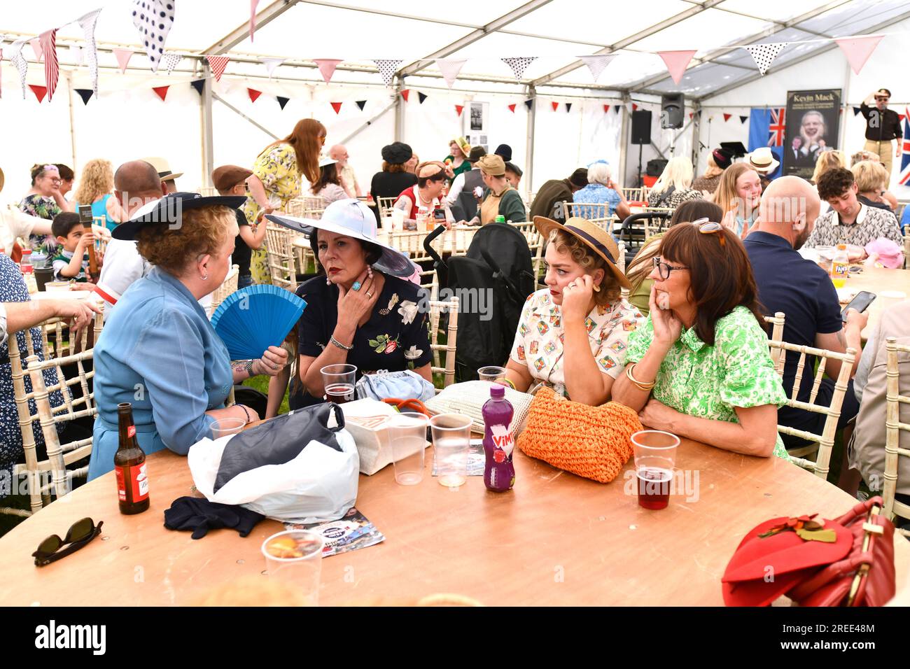 Ladies dressed in 1940s style for reenactment event The Ironbridge ...