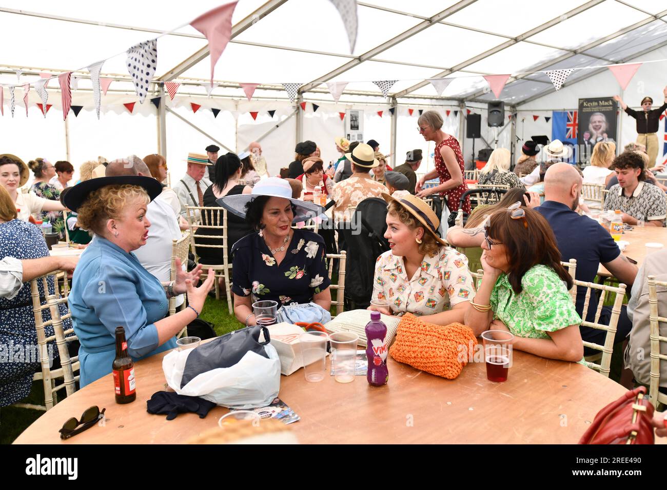 Ladies dressed in 1940s style for reenactment event The Ironbridge ...