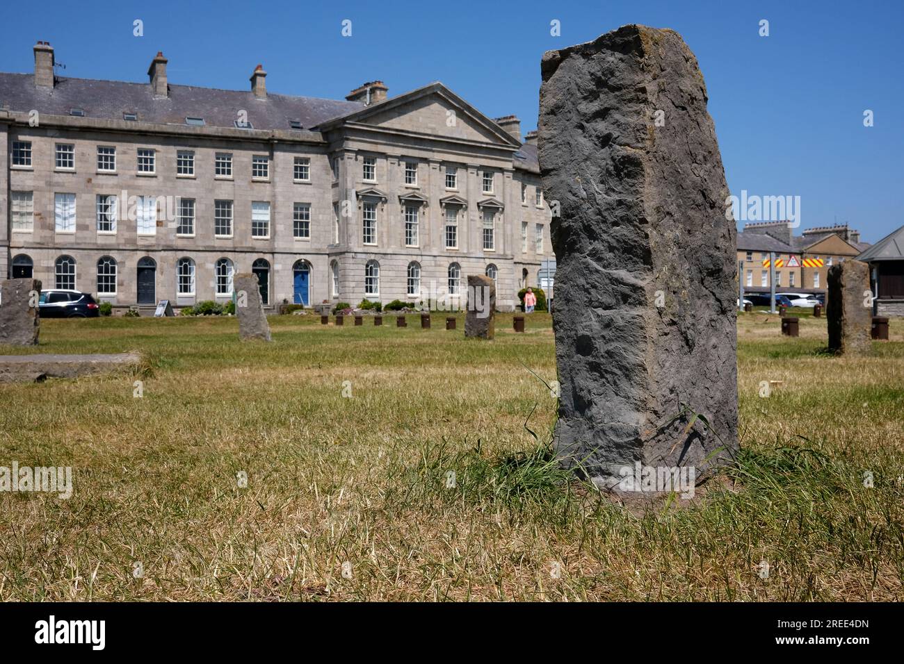 Gorsedd Stone Circle also called Eisteddfod Circle at Beaumaris on the ...