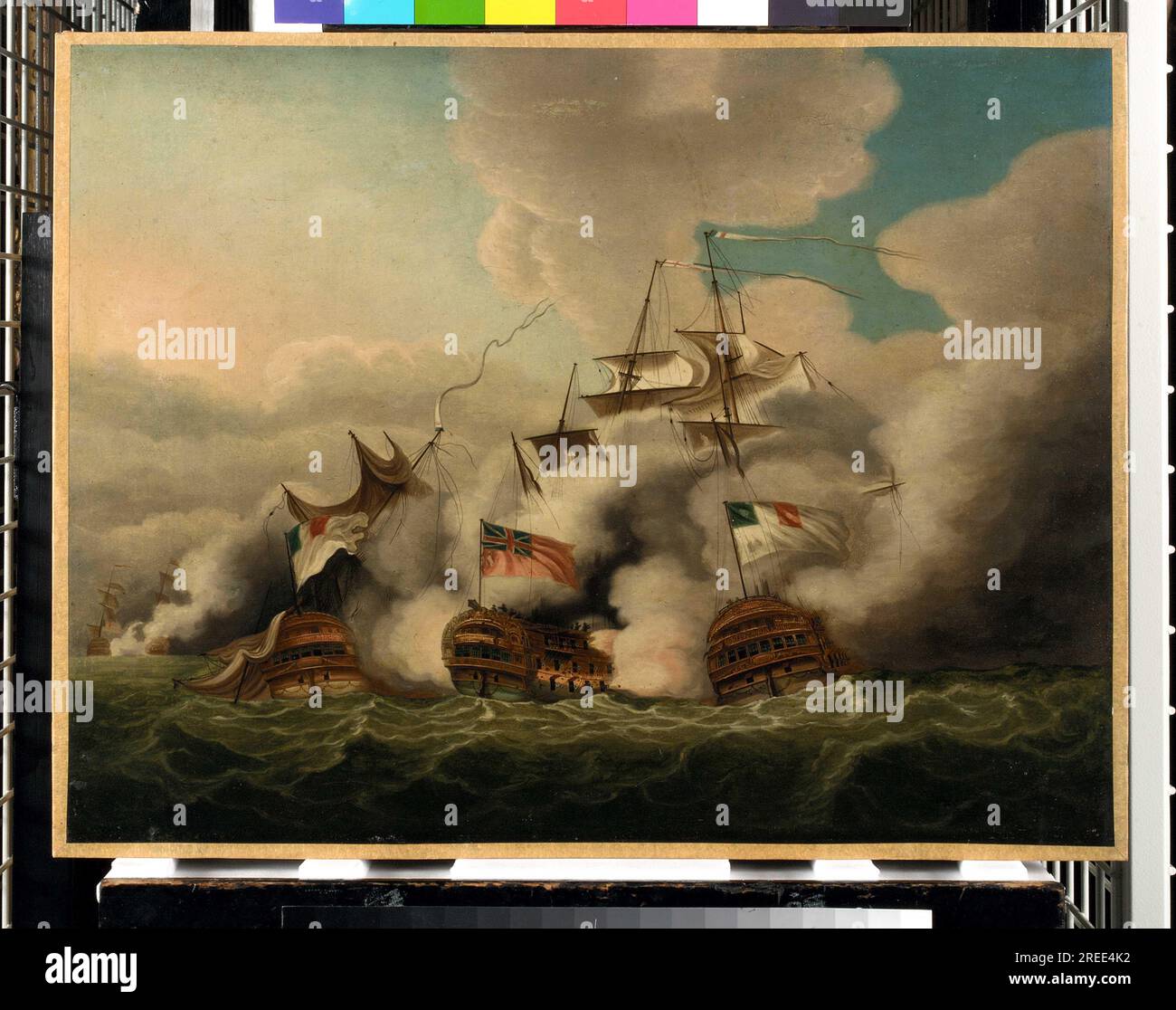 The 'Brunswick' and the 'Vengeur du Peuple' at the Battle of the First ...