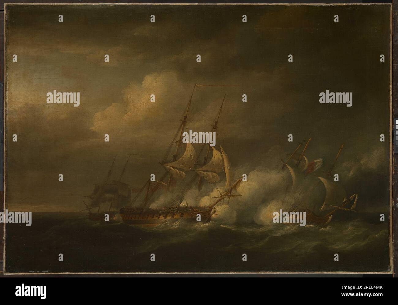 The Anson taking the Loire, 18 October 1798 1850 by Nicholas Pocock ...