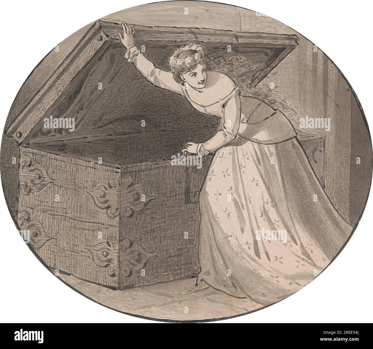 The Trunk by Adelaide Claxton Stock Photo - Alamy