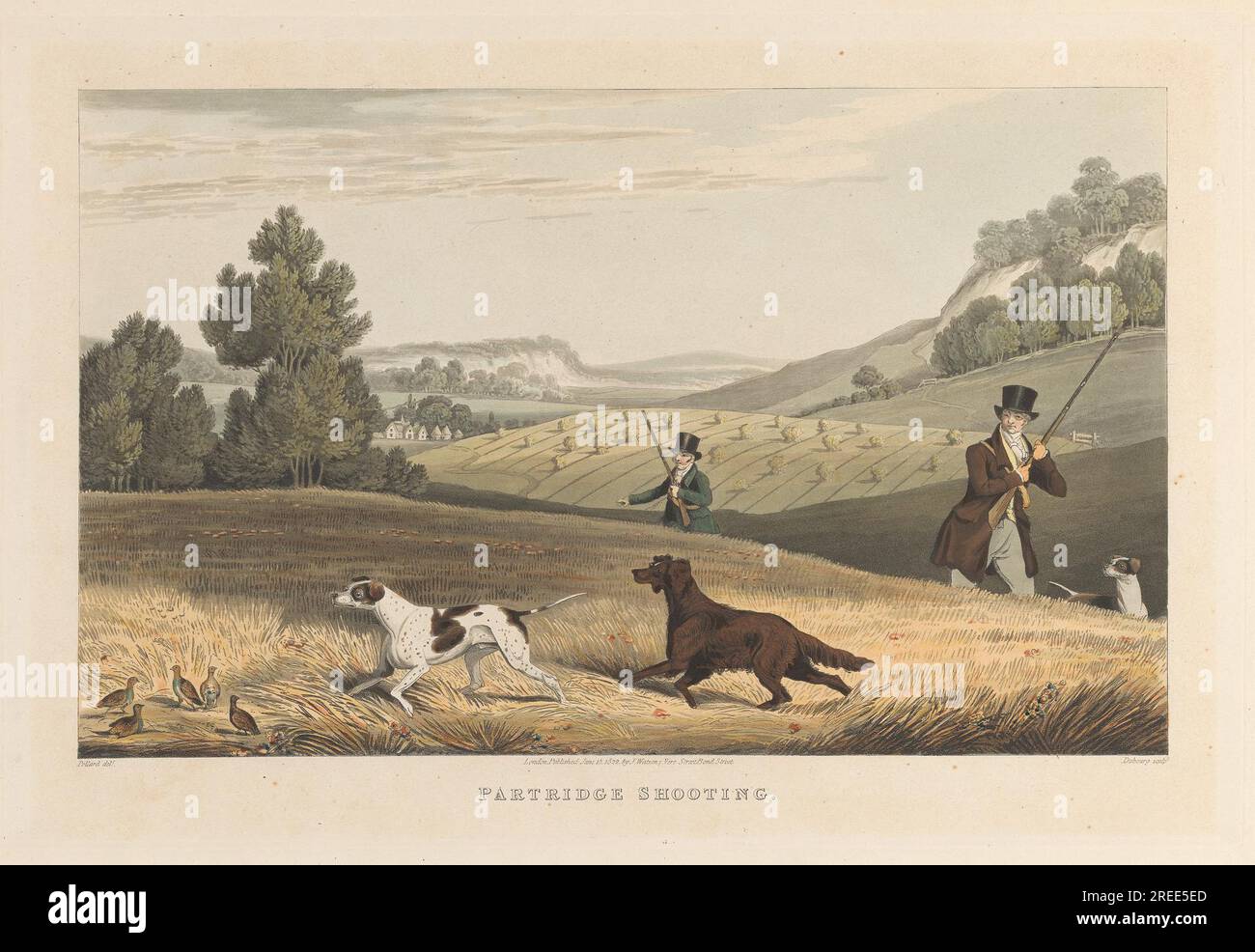 Partridge Shooting 1822 by Matthew Dubourg Stock Photo - Alamy