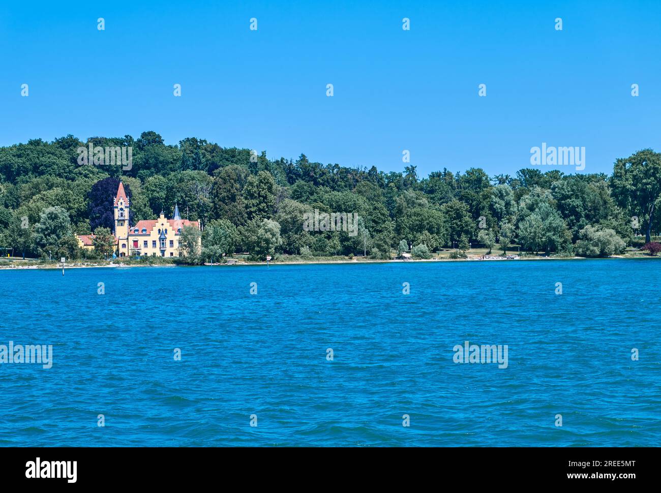 Constance, Germany , an ancient traditional building on the lakeshore ...