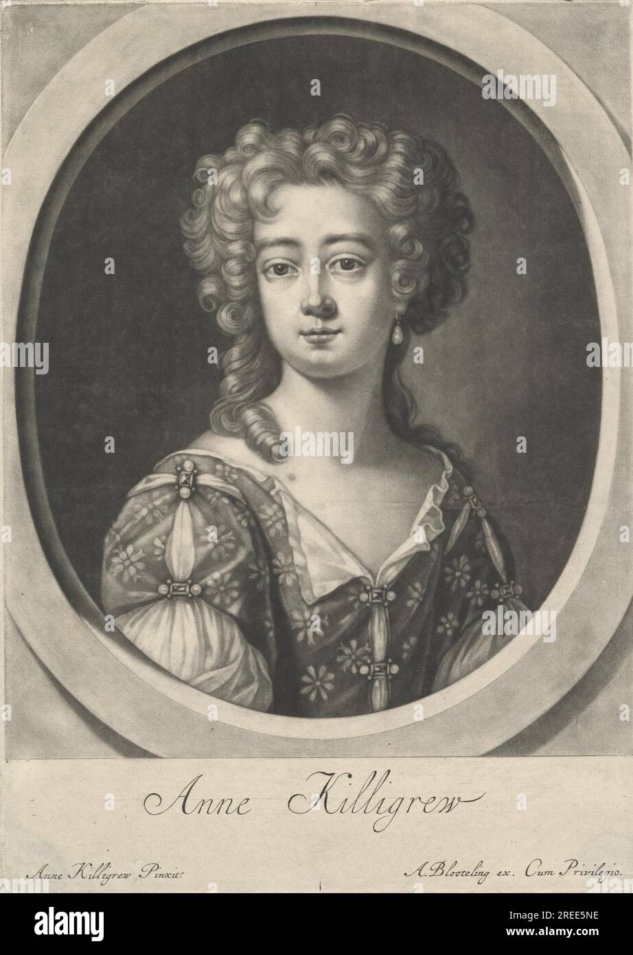 Anne Killigrew circa 1680 by Abraham Blooteling Stock Photo - Alamy