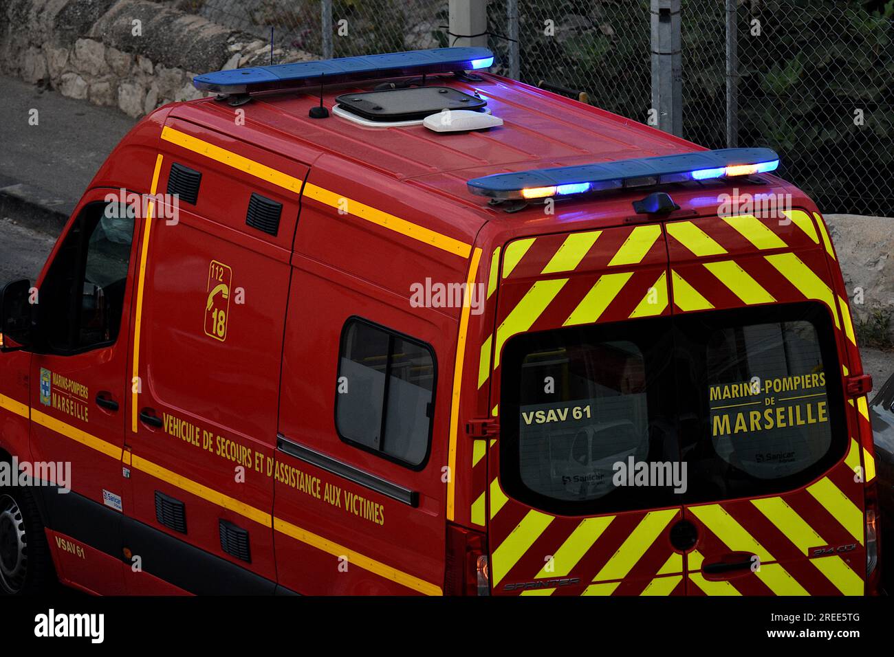 A Victim Assistance and Rescue Vehicle (VSAV) seen on a street in ...