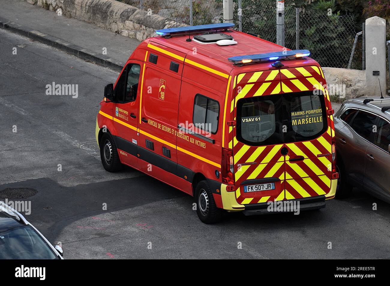 A Victim Assistance and Rescue Vehicle (VSAV) seen on a street in ...
