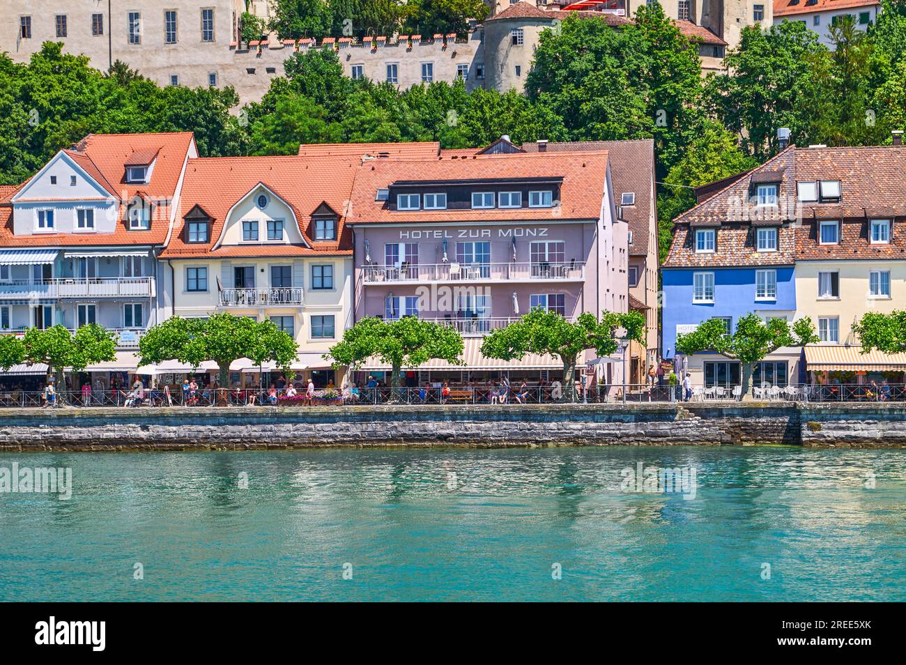 Meersburg, Germany - June 13, 2023; The village seen from Lake ...