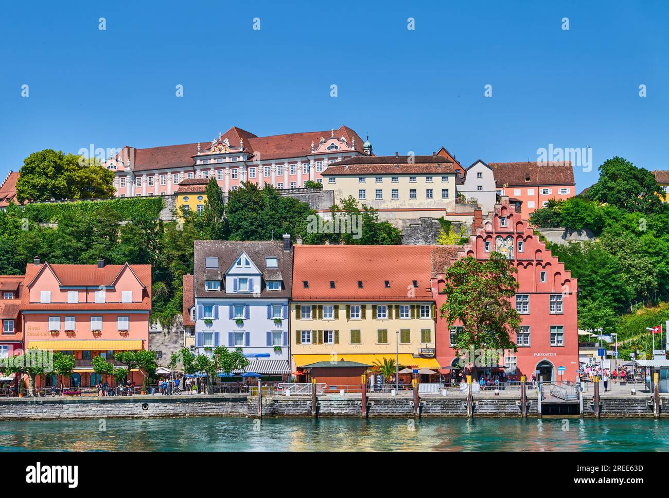 Meersburg, Germany - June 13, 2023; The village seen from Lake ...