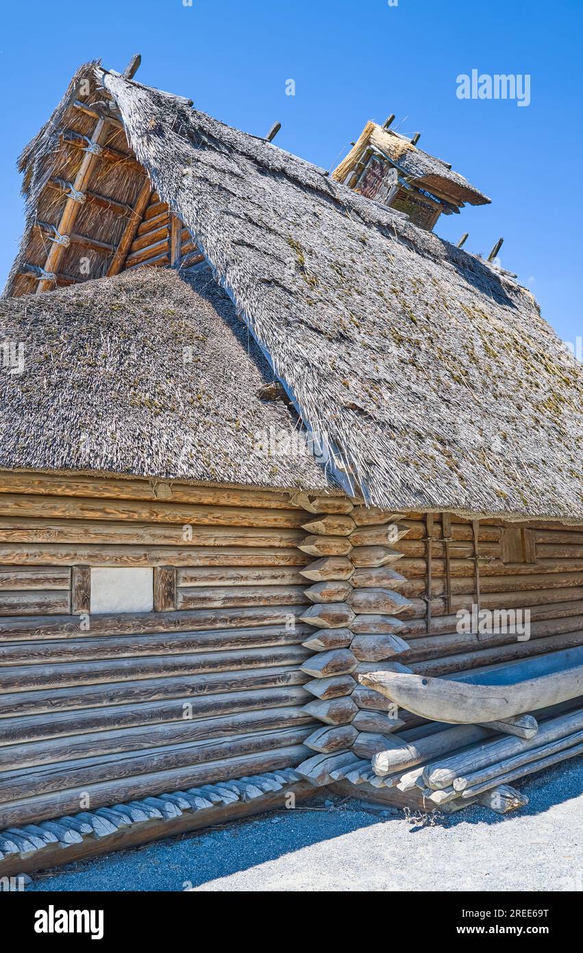 unteruhldinghen, Germany - june 14, 2023: Reconstruction of a ...