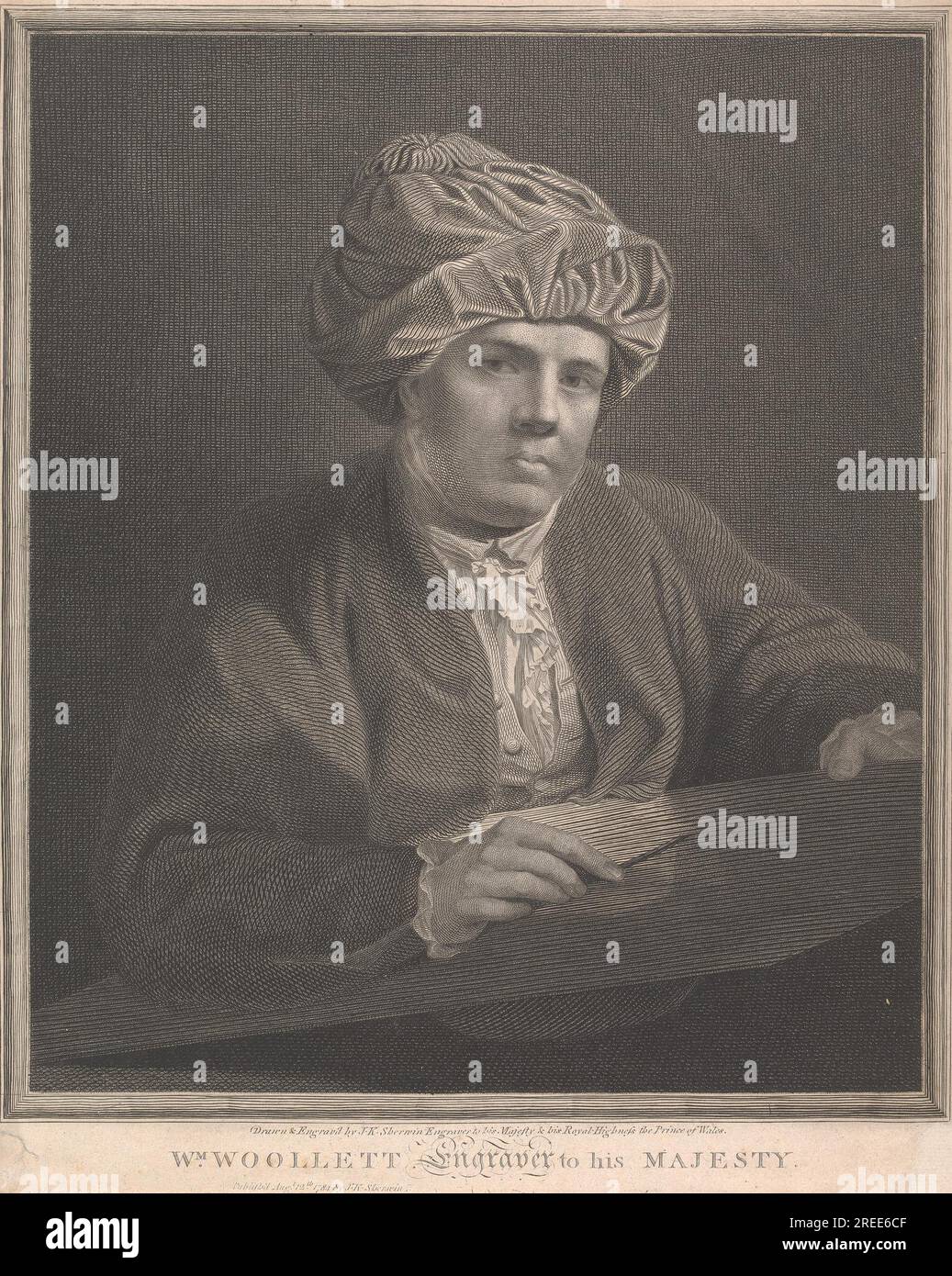 William Woollett 1784 by John Keyse Sherwin Stock Photo - Alamy