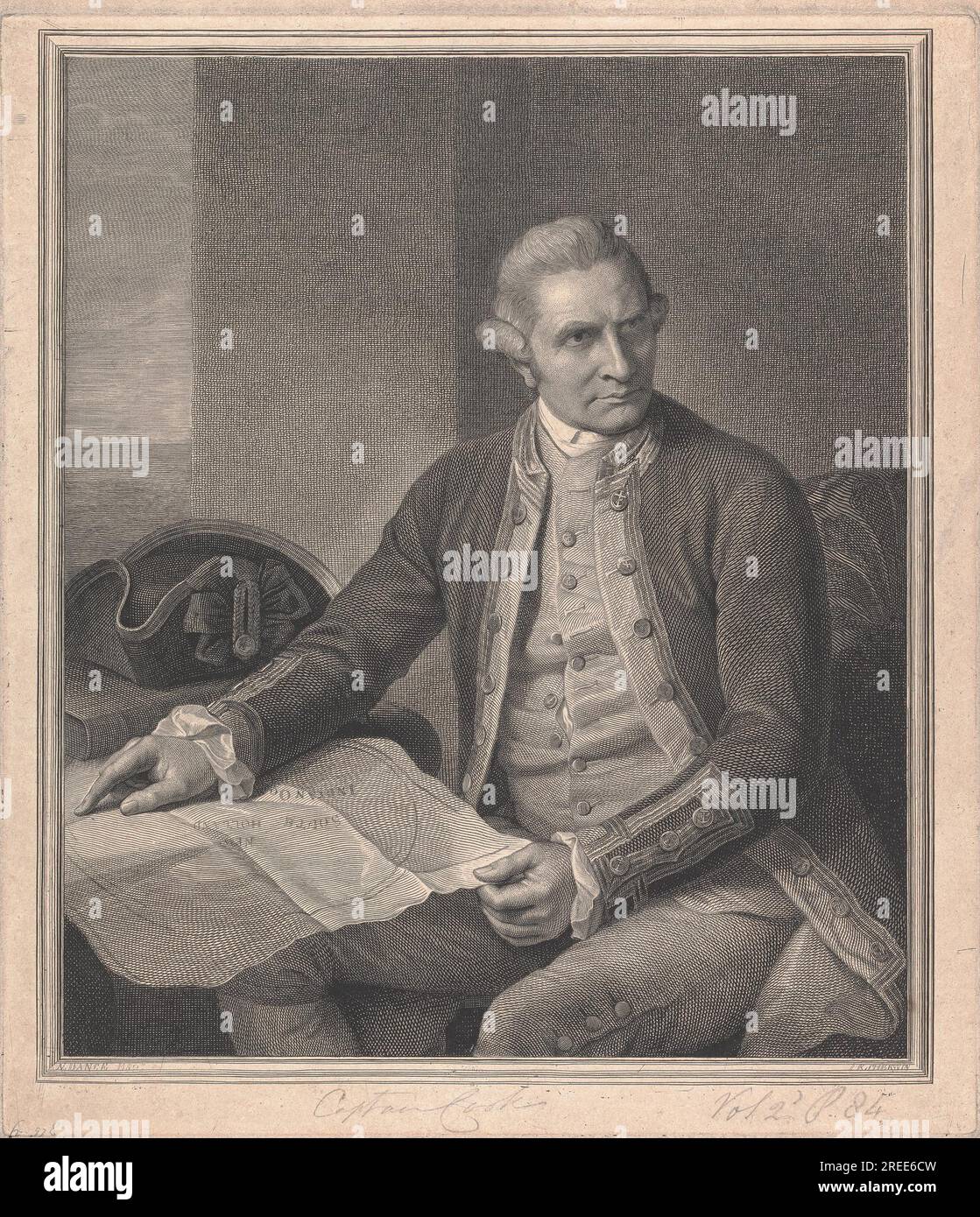Captain James Cook 1784 by John Keyse Sherwin Stock Photo - Alamy