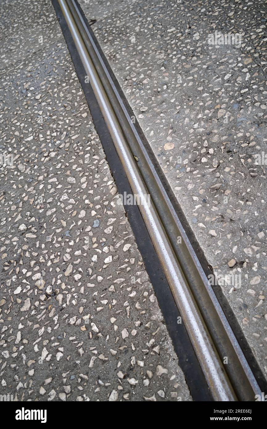 Tram Lines in Marseille france Stock Photo - Alamy