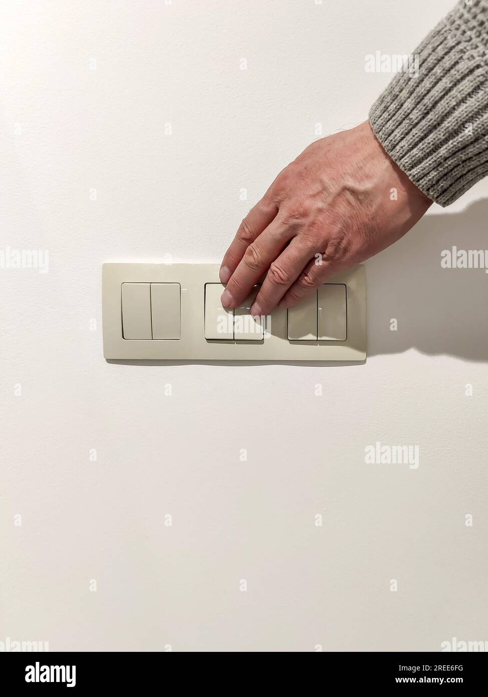 Flipping switch hi-res stock photography and images - Alamy