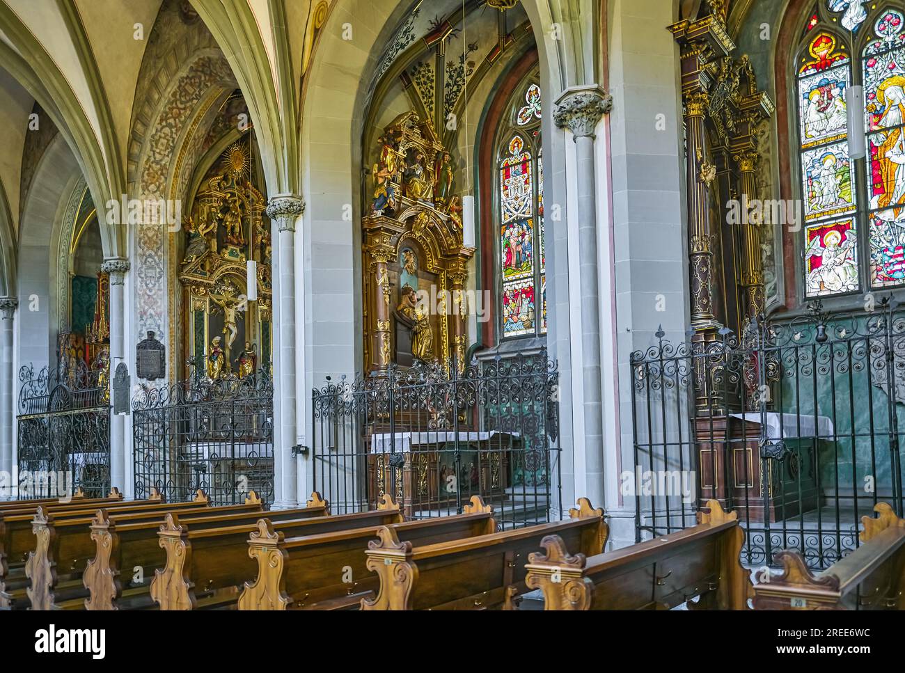Constance, Germany - June 15, 2023: View of the chapels of the ...