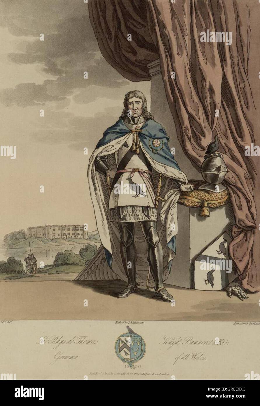 Sir Rhys ab Thomas, Knight Banneret & K:G 1812 by John Augustus ...