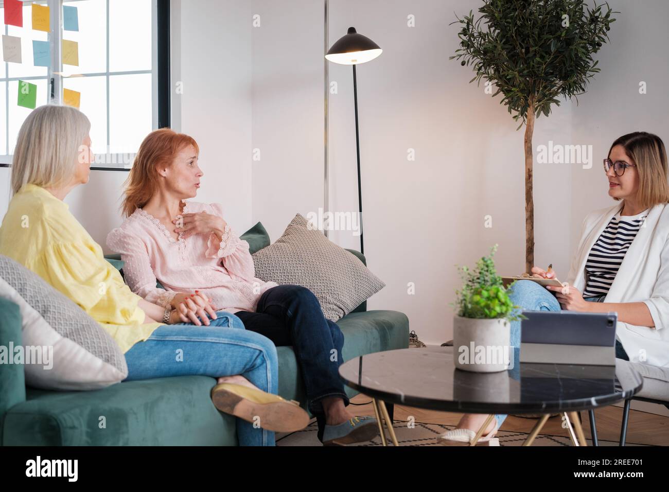 Couples therapy for a middle-aged lgtbi couple. They try to solve their ...