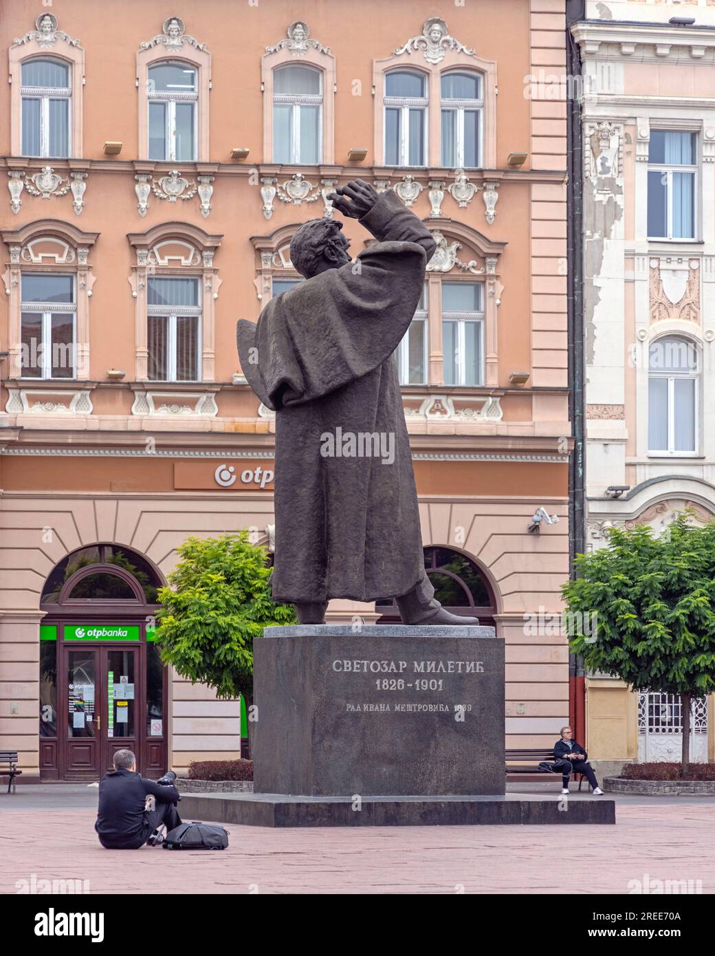 Novi Sad, Serbia - September 21, 2021: Bronze Statue of Svetozar ...
