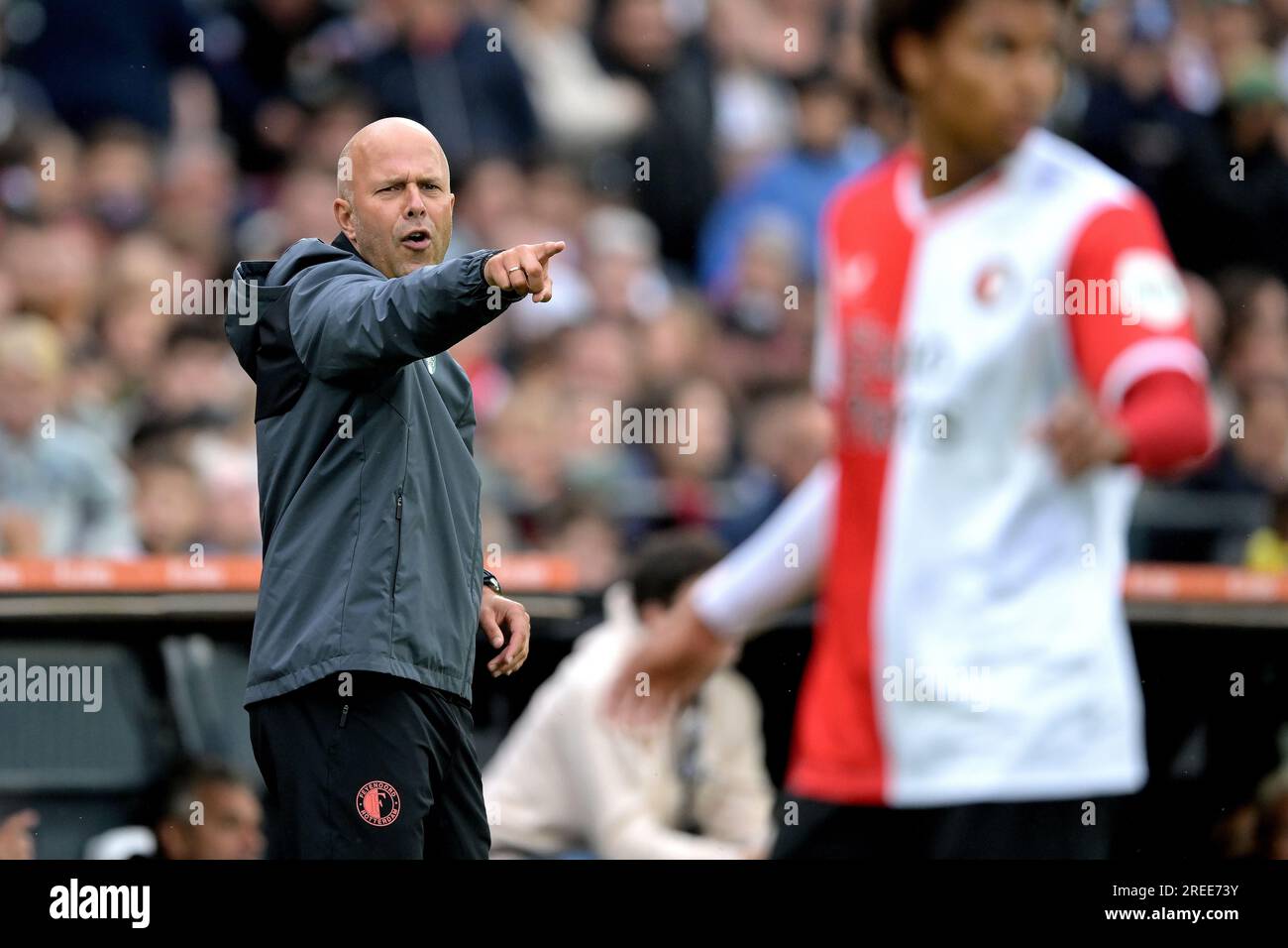 ROTTERDAM - Feyenoord coach Arne Slot during the friendly match between ...