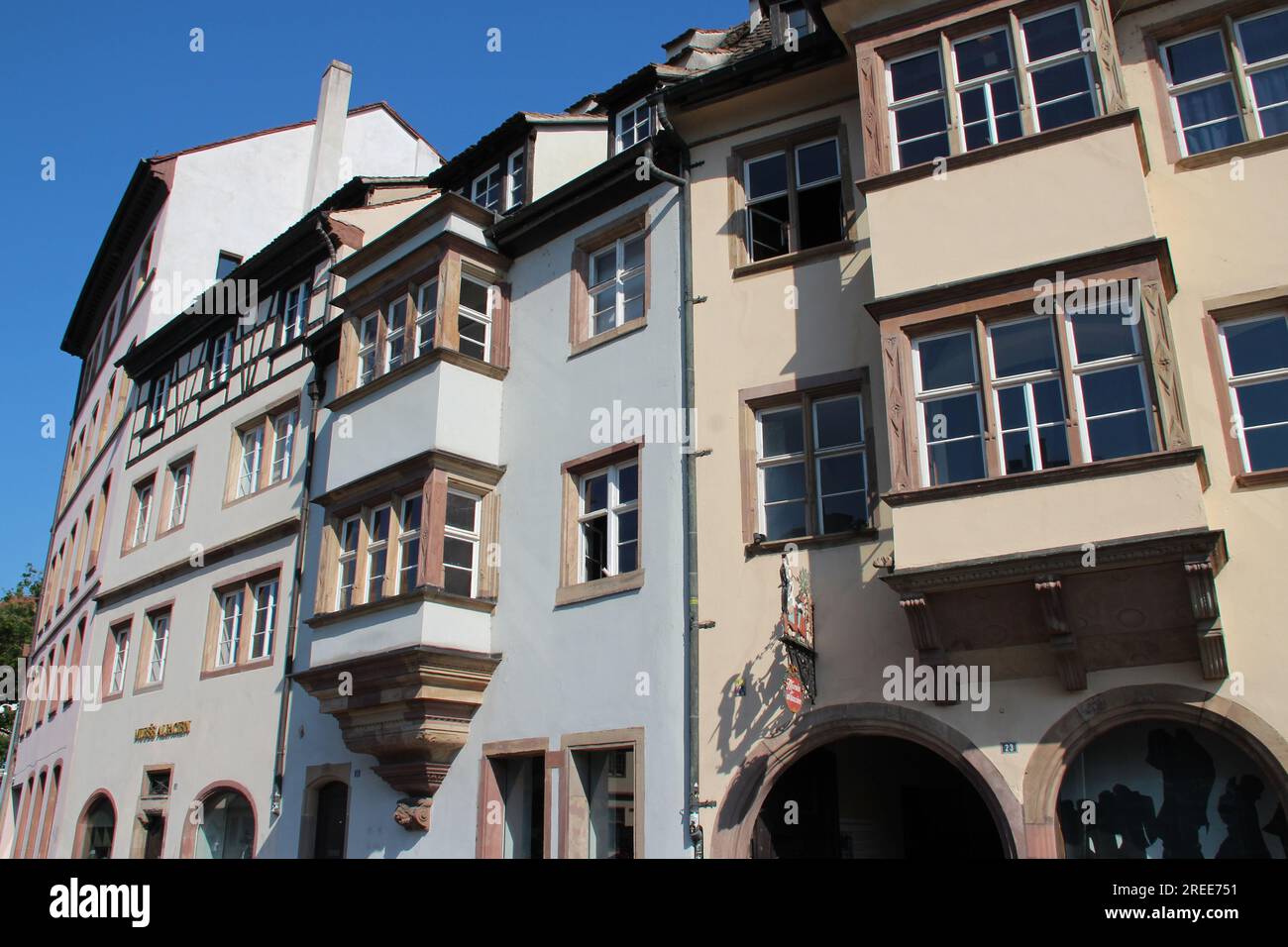 old houses (alsacian museum) in strasbourg in alsace (france Stock ...