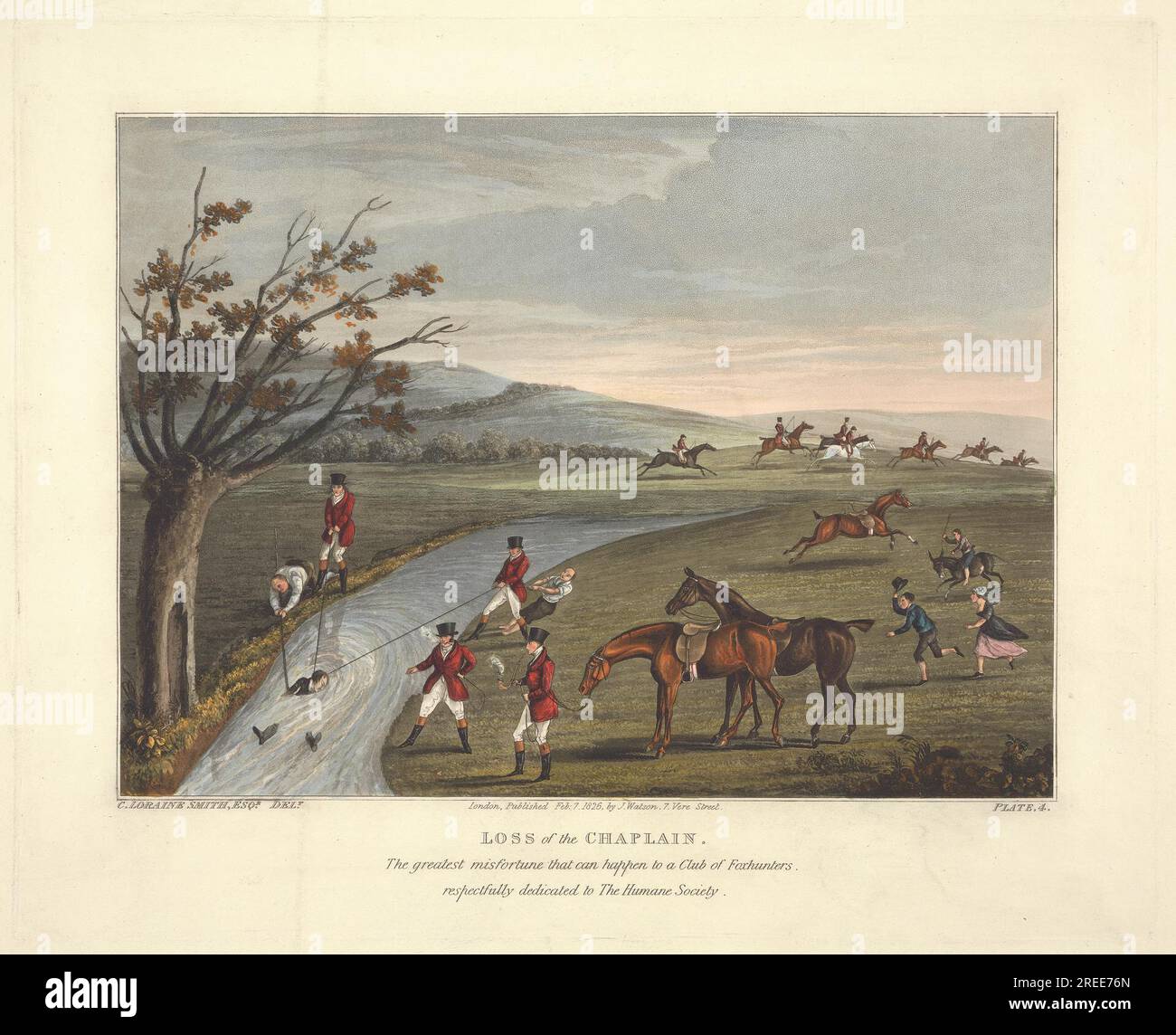 [Fox-Hunting] set of six: 4.Loss of the Chaplain 1826 by Charles ...