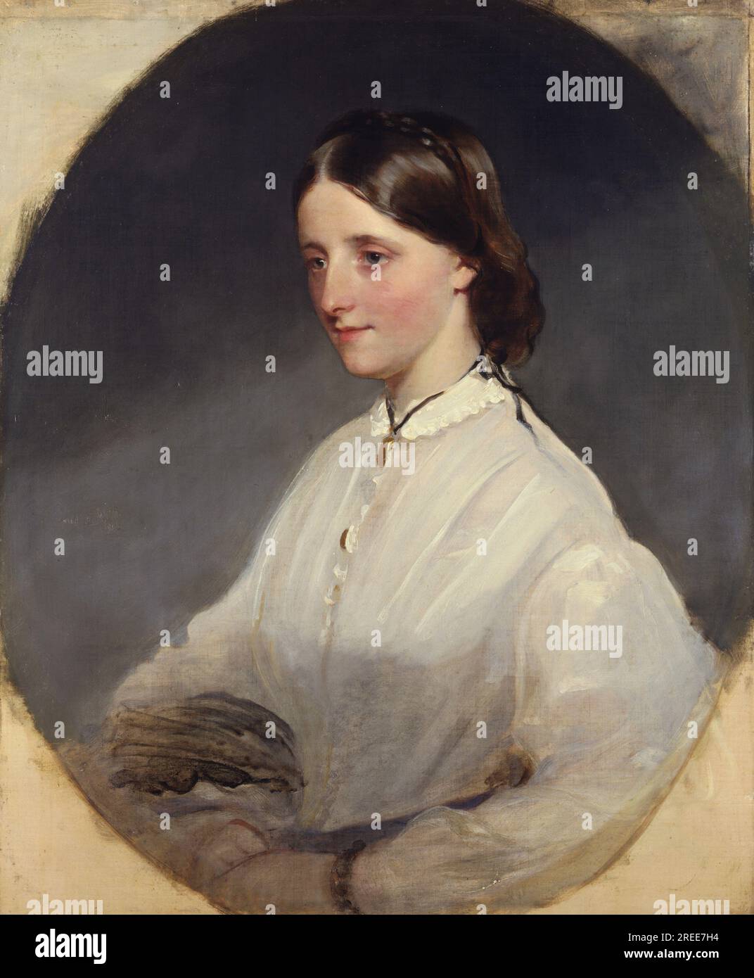 Amy Emily Sarah Fitzroy circa 1858 by George Hayter Stock Photo - Alamy