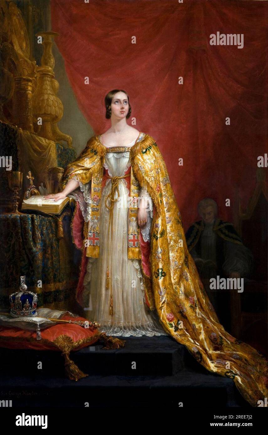 Queen Victoria (1819–1901) 1838 by George Hayter Stock Photo - Alamy
